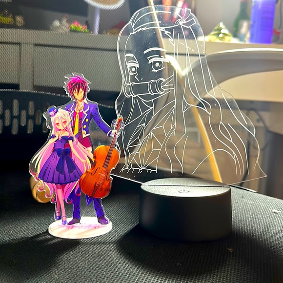 Other | Nezuko Multi Color Light And No Game No Life Acrylic Figure ...